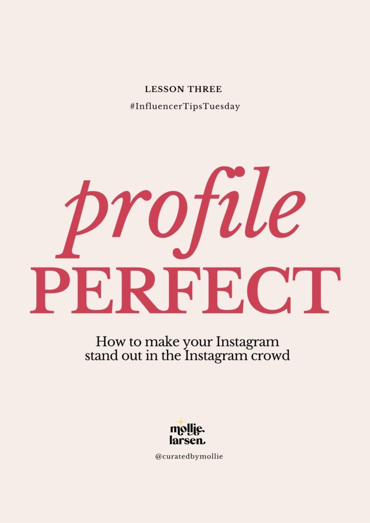 Lesson Three: Profile Perfect | #InfluencerTipsTuesday - All About Good ...