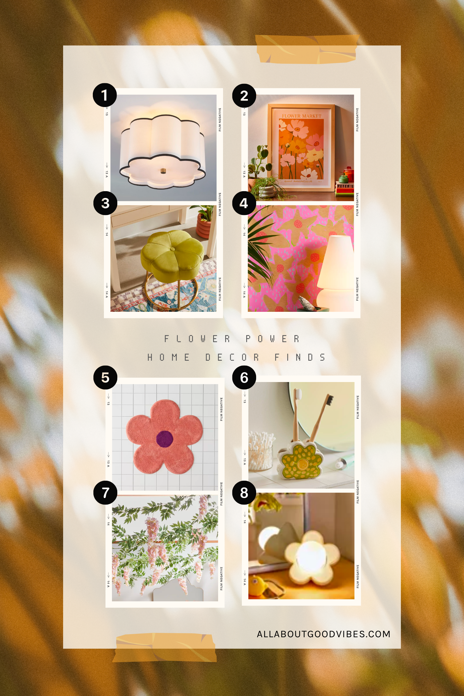 Home Decor Finds - Flower Power - All About Good Vibes